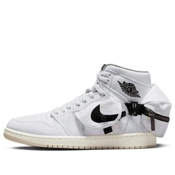 JORDAN 1 Utility High - White/black