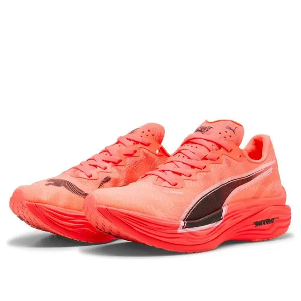 PUMA Deviate Nitro Elite 3 Athletic Shoes - Glowing Red/black