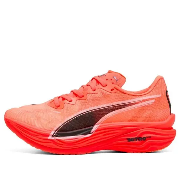 PUMA Deviate Nitro Elite 3 Athletic Shoes - Glowing Red/black