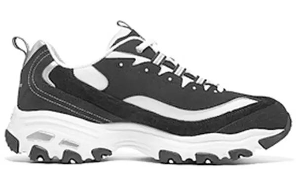 Sketchers Dlites 1.0 Lace-up Athletic Sneakers - Black/white