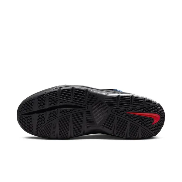 Nike Zoom Lebron 3 Retro 'barbershop' Mid Top Sneakers - Black/red/blue
