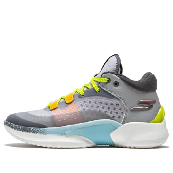 Sketchers Skx Resagrip Sneakers - Grey/yellow