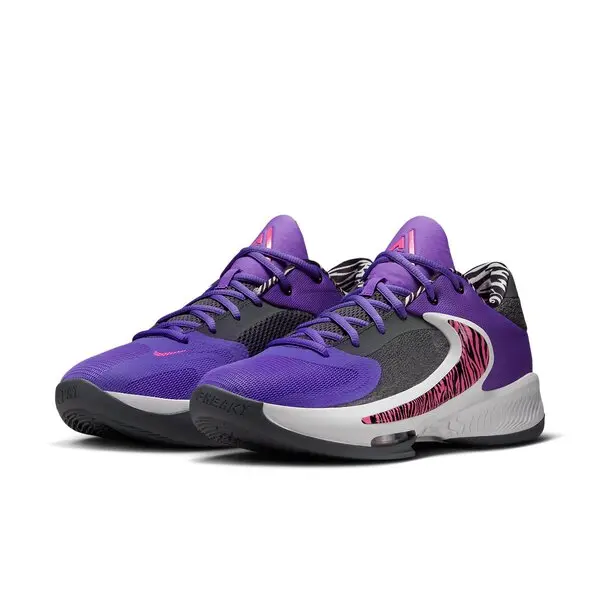 Nike Zoom Freak 4 Nrg "lightning" Athletic Sneakers - Purple/black