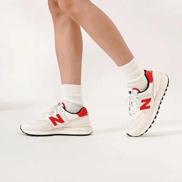 NEW BALANCE 574 Legacy Sneakers - White/red