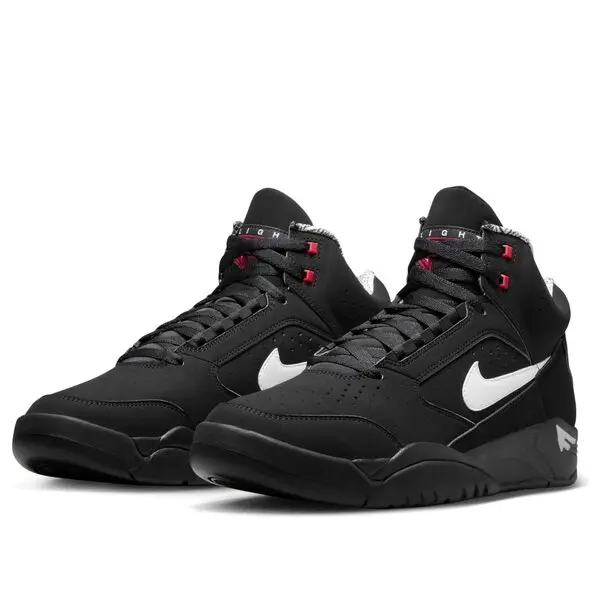 Nike Flight Lite Mid Sneakers - Black/white/varsity Red