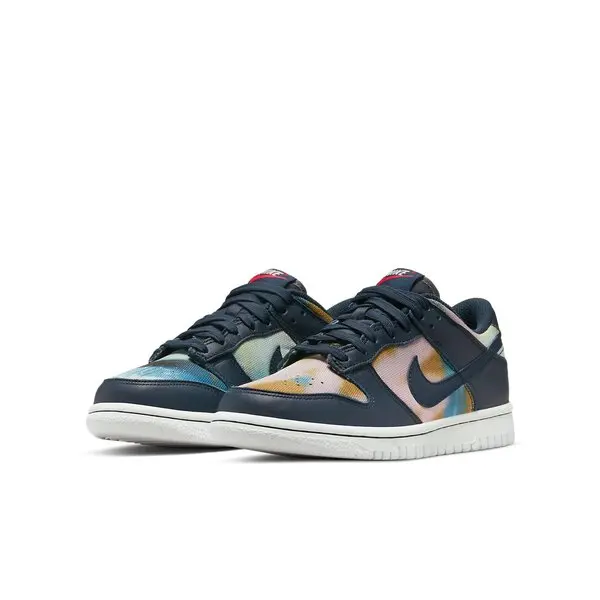 Nike Dunk Low Se "graffiti Obsidian" Sneakers - Blue/pink
