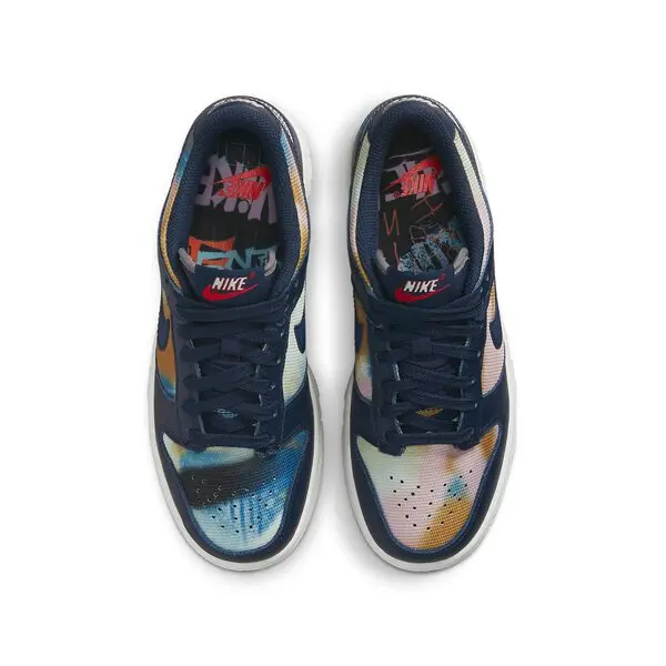 Nike Dunk Low Se "graffiti Obsidian" Sneakers - Blue/pink