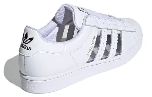Adidas Superstar Low Top Sneakers - White/silver