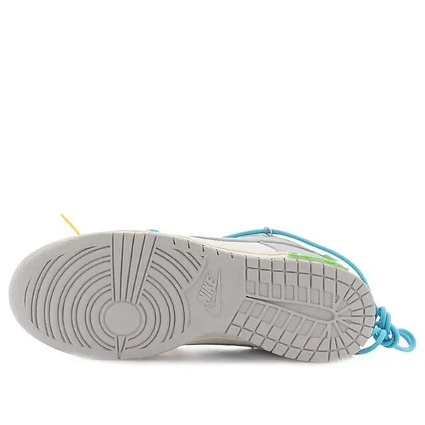 Nike X Off-white Dunk Low "lot 02 Of 50" Sneakers - Gray/white