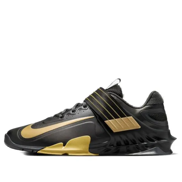 Nike Savaleos "black Gold" Athletic Sneakers - Black/gold