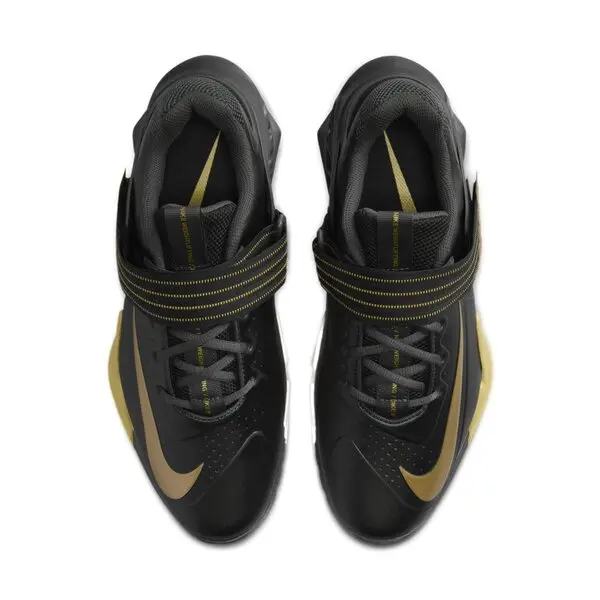 Nike Savaleos "black Gold" Athletic Sneakers - Black/gold
