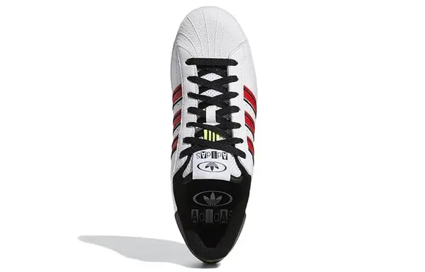 Adidas Superstar Low Top Sneakers - White/black/red