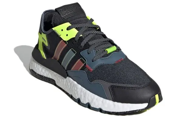 Adidas Nite Jogger Sneakers - Black/yellow/green
