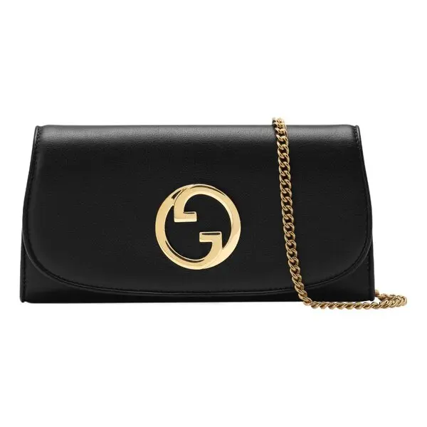 Gucci Blondie Continental Chain Wallet - Black
