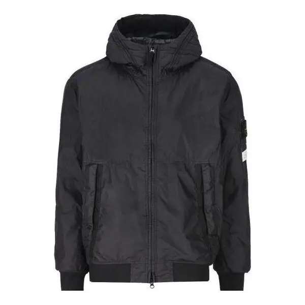 Stone Island Garment Dyed Crinkle Reps Ny Jacket - Black