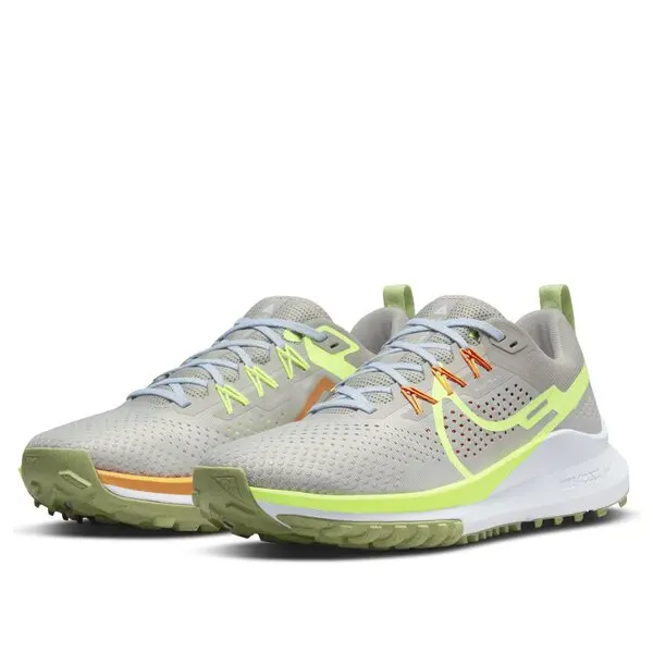Nike React Pegasus Trail 4 Sneakers - Light Iron Ore/volt/grey