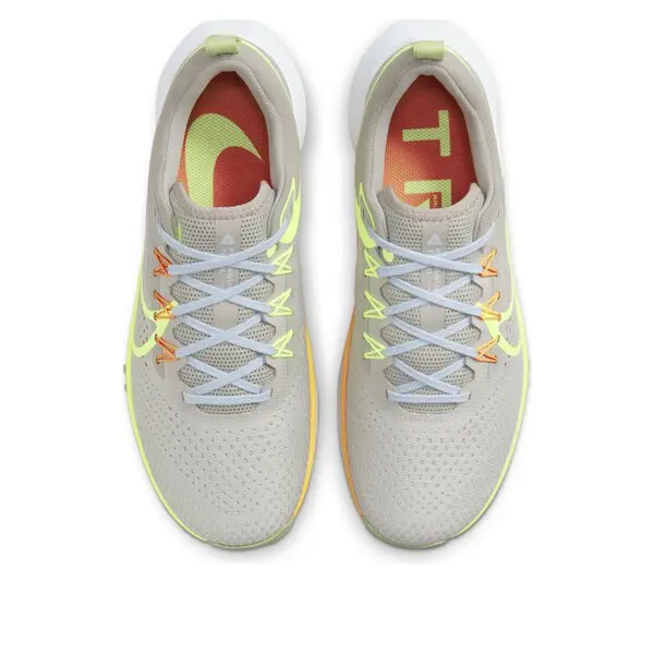 Nike React Pegasus Trail 4 Sneakers - Light Iron Ore/volt/grey