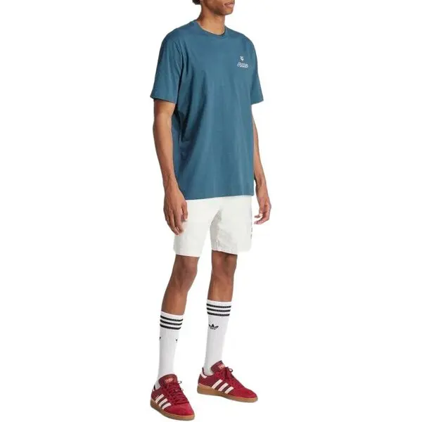Adidas Fire Trefoil Graphic T-shirt Asia Sizing - Turquoise