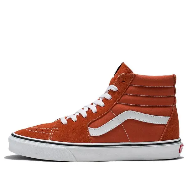 VANS Color Theory Sk8-hi High Top Lace-up Sneakers - Red/white