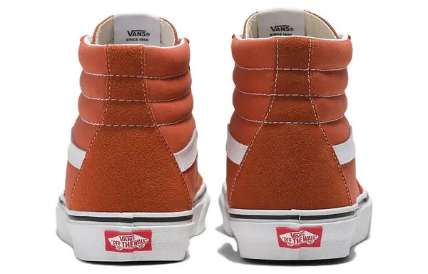 VANS Color Theory Sk8-hi High Top Lace-up Sneakers - Red/white
