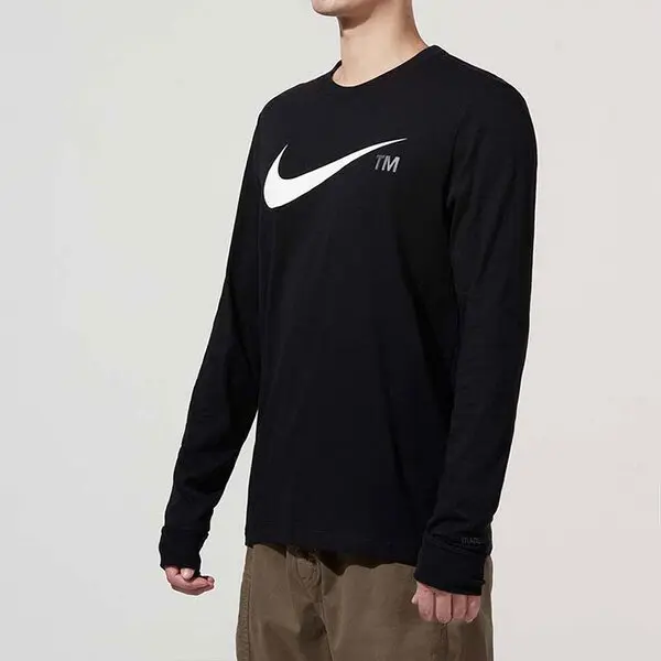 Nike Long Sleeve Sports Pullover With Large Logo