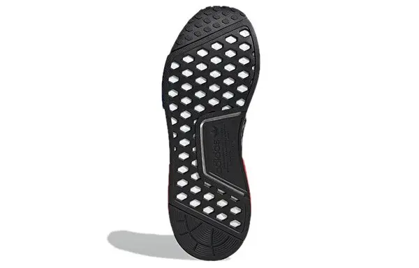 Adidas Nmd_r1 'grey Og' Sneakers - Black/gray/red