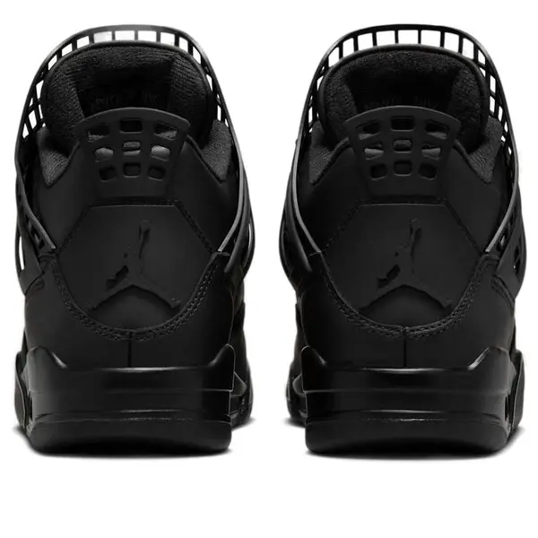 JORDAN 4 Retro 'net Black' Sneakers - Black/black/metallic Silver