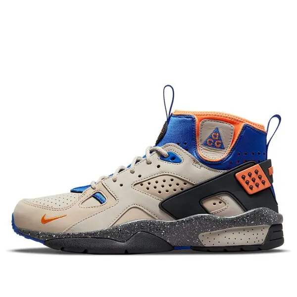 Nike Air Mowabb Og 'rattan Birch' 2021 High Top Sneakers - Brown/blue/orange