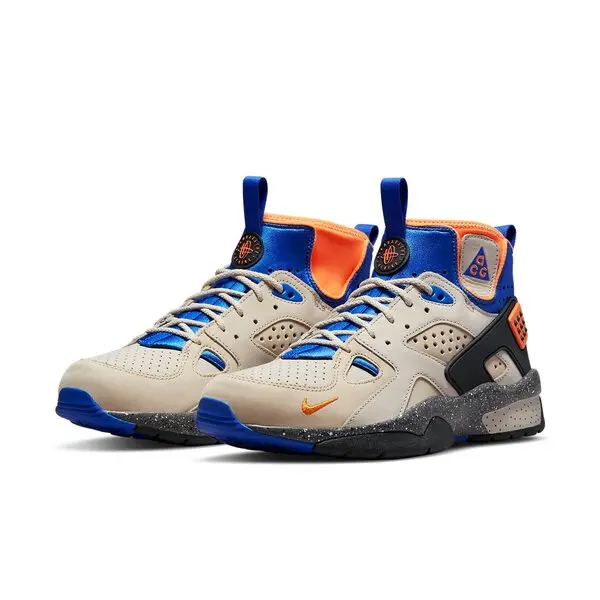 Nike Air Mowabb Og 'rattan Birch' 2021 High Top Sneakers - Brown/blue/orange
