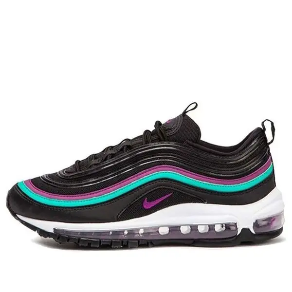Nike Max 97 'black Grape' Sneakers - Black/bright Grape/clear Emerald