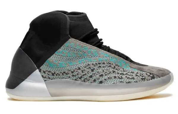 Adidas Yeezy Quantum "teal Blue" High Top Sneakers - Ophani