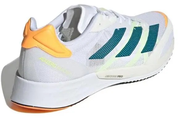 Adidas Adizero Adios 6 Running Sneakers - White/orange/blue