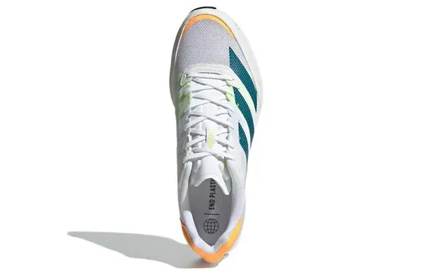 Adidas Adizero Adios 6 Running Sneakers - White/orange/blue
