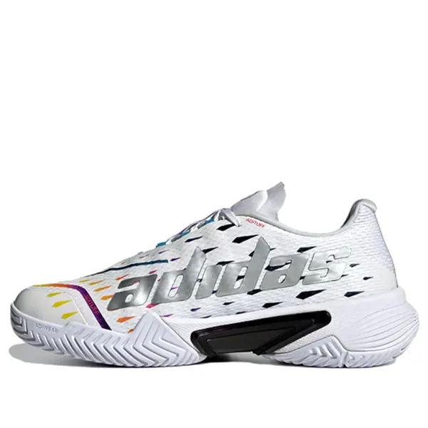 Adidas Barricade Tennis Shoes - White/silver/black
