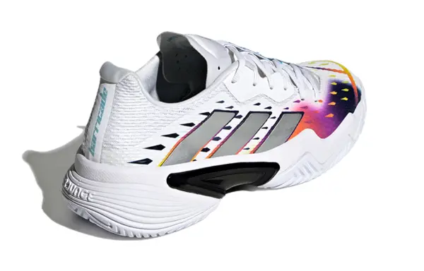 Adidas Barricade Tennis Shoes - White/silver/black