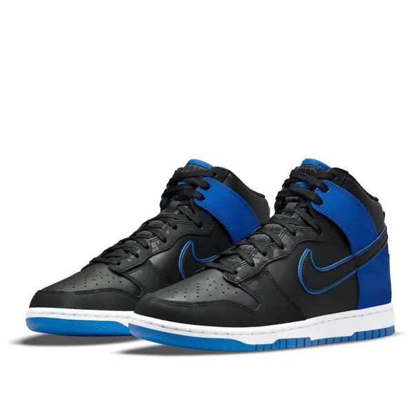 Nike Dunk High Retro Se 'hyper Royal Camo' Sneakers - Black/blue