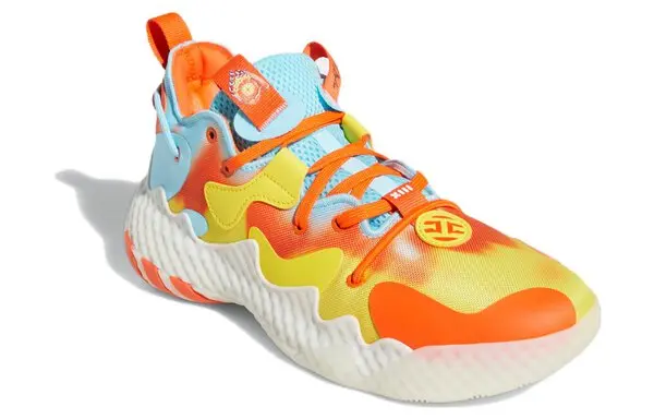 Adidas Harden Volume 6 "burning Winter" Low Top Sneakers - Red/orange/yellow