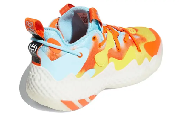 Adidas Harden Volume 6 "burning Winter" Low Top Sneakers - Red/orange/yellow