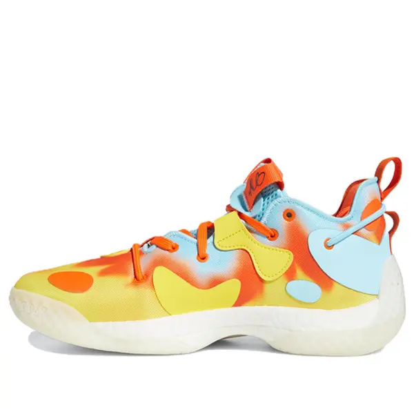 Adidas Harden Volume 6 "burning Winter" Low Top Sneakers - Red/orange/yellow