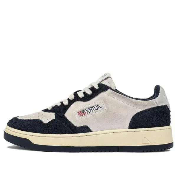 AUTRY Medalist Low Goatskin Sneakers - White/black