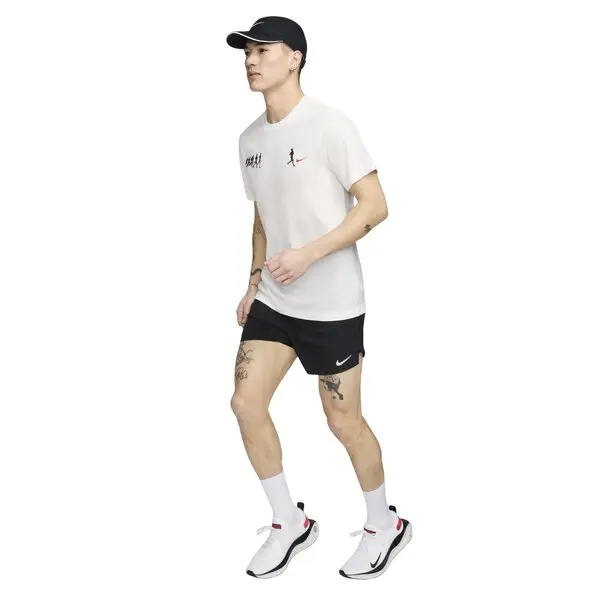 Nike Dri-fit Running T-shirt Asia Sizing - Summit White