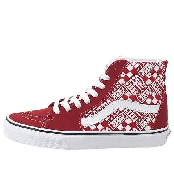 VANS Sk8-hi 'off The Wall' High Top Sneakers - Red/white