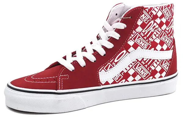 VANS Sk8-hi 'off The Wall' High Top Sneakers - Red/white