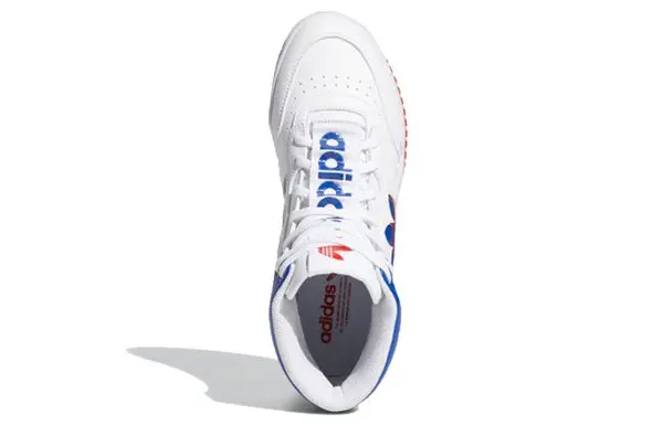 Adidas Originals Drop Step Xl High Top Sneakers - White/blue