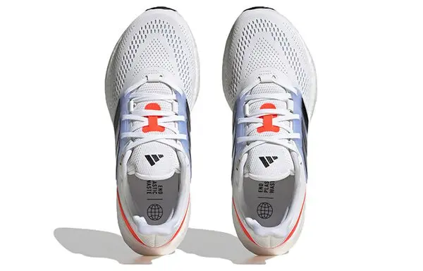 Adidas Pure Boost 22 Athletic Shoes - Cloud White/core Black/blue Dawn