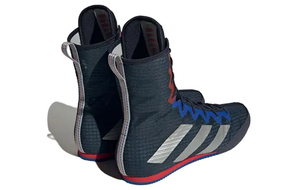 Adidas Box Hog 4 High Top Lace Up Athletic Shoes - Legend Ink/silver Metallic/grey Two