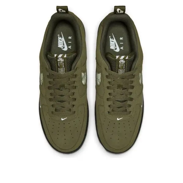 Nike Force 1 Low '07 Lv8 "reflective Swoosh" Sneakers - Khaki