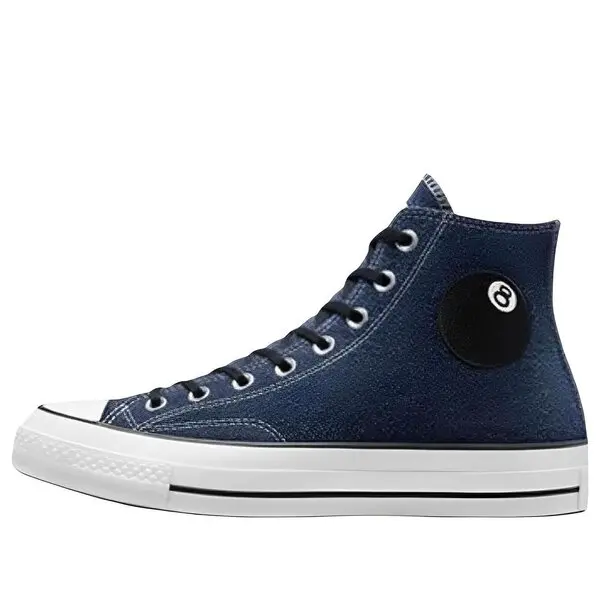 CONVERSE Stussy X Chuck 70 High '8 Ball' Sneakers - Blue/black