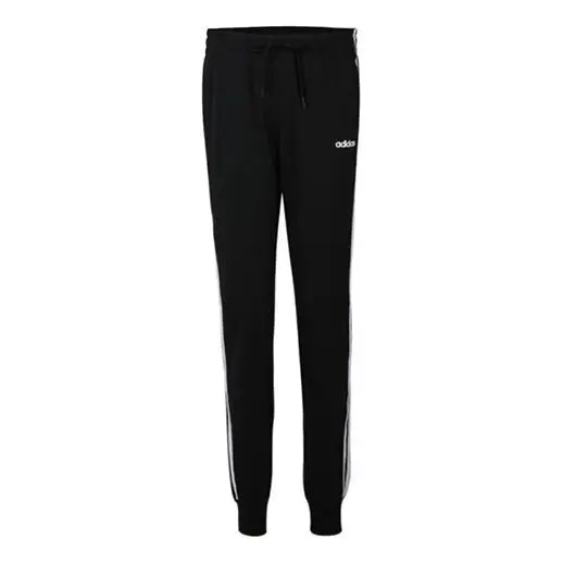 Adidas Plaid Knitted Sports Pants - Black