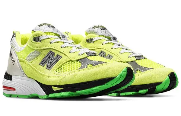 NEW BALANCE Aries X 991 Made In England - Yellow/gray/green